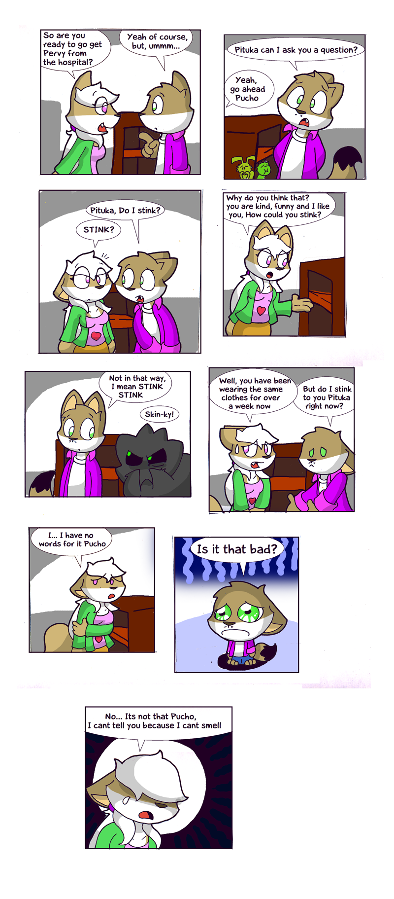 Comic 075 - I'm smelly? - Foxy Flavored Cookie